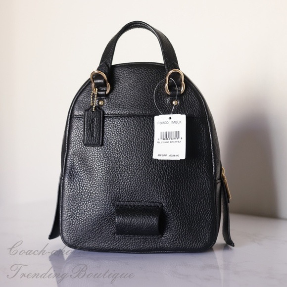 Coach | Bags | Nwt Coach F3530 Andi Backpack In Leather Black | Poshmark